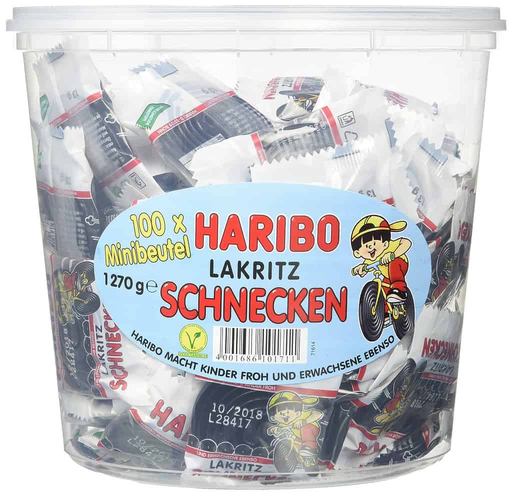 Haribo Lakritz Schnecken Mini 100ST 1,27kg - pantry24